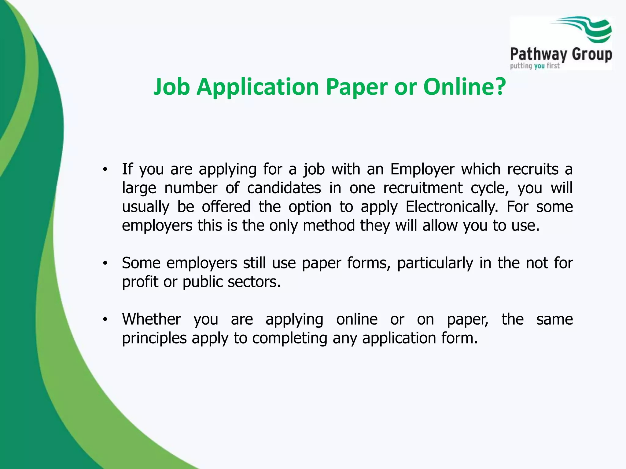 Job Application Skills | PPT