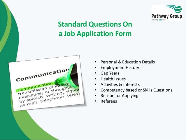 Job Application Skills