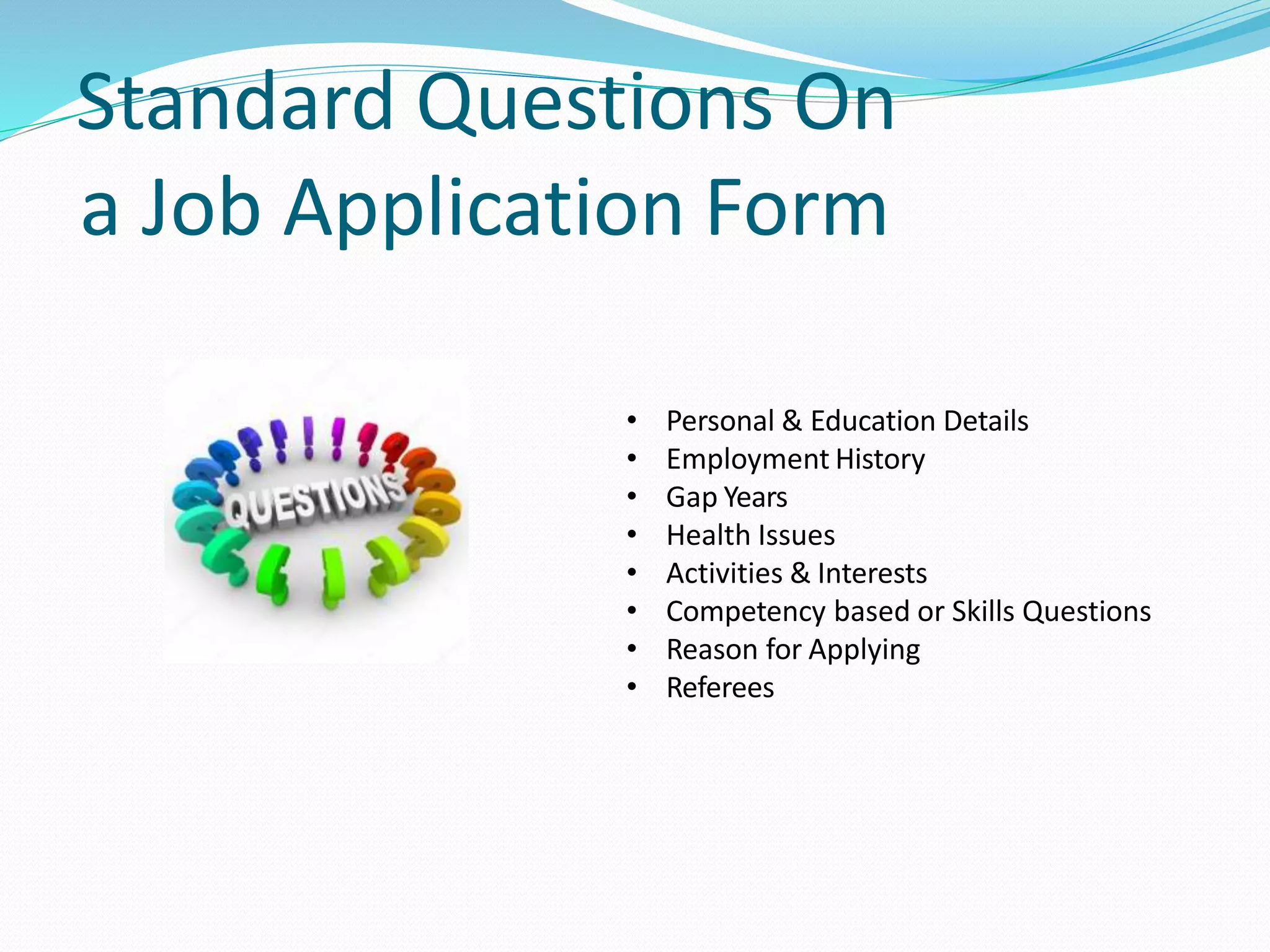 Job Application Skills | PPT