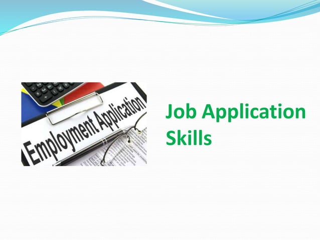 Job Application Skills | PPT