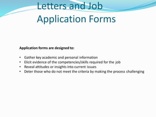 Job Application Skills | PPT