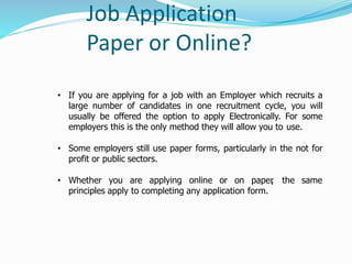 Job Application Skills | PPT