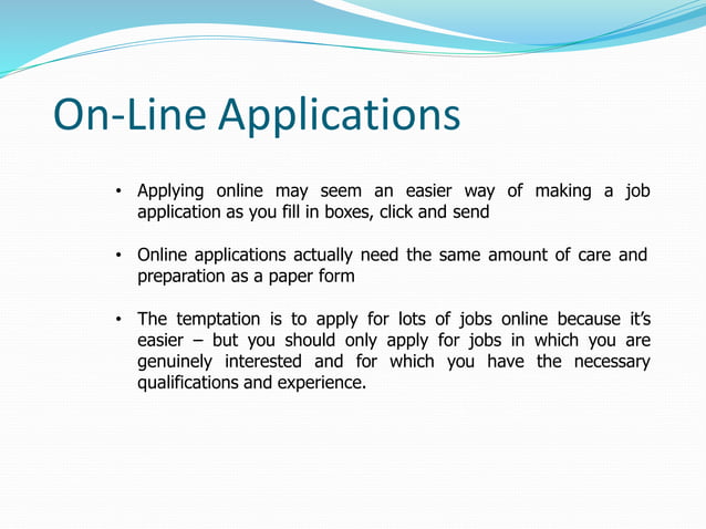 Job Application Skills | PPT