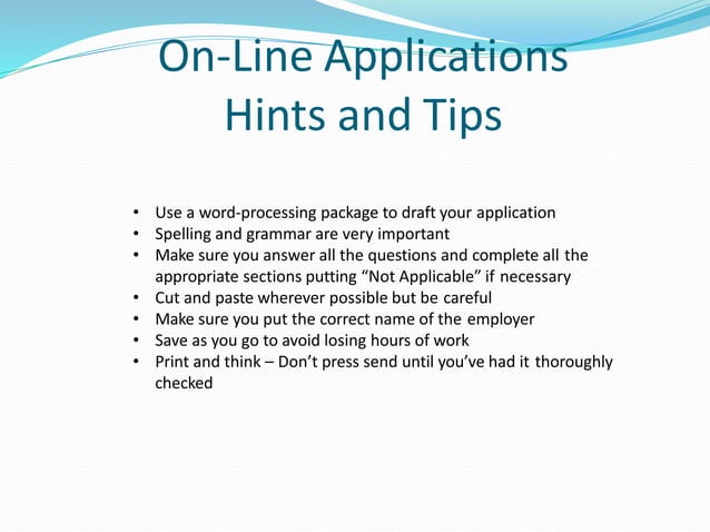 Job Application Skills | PPT