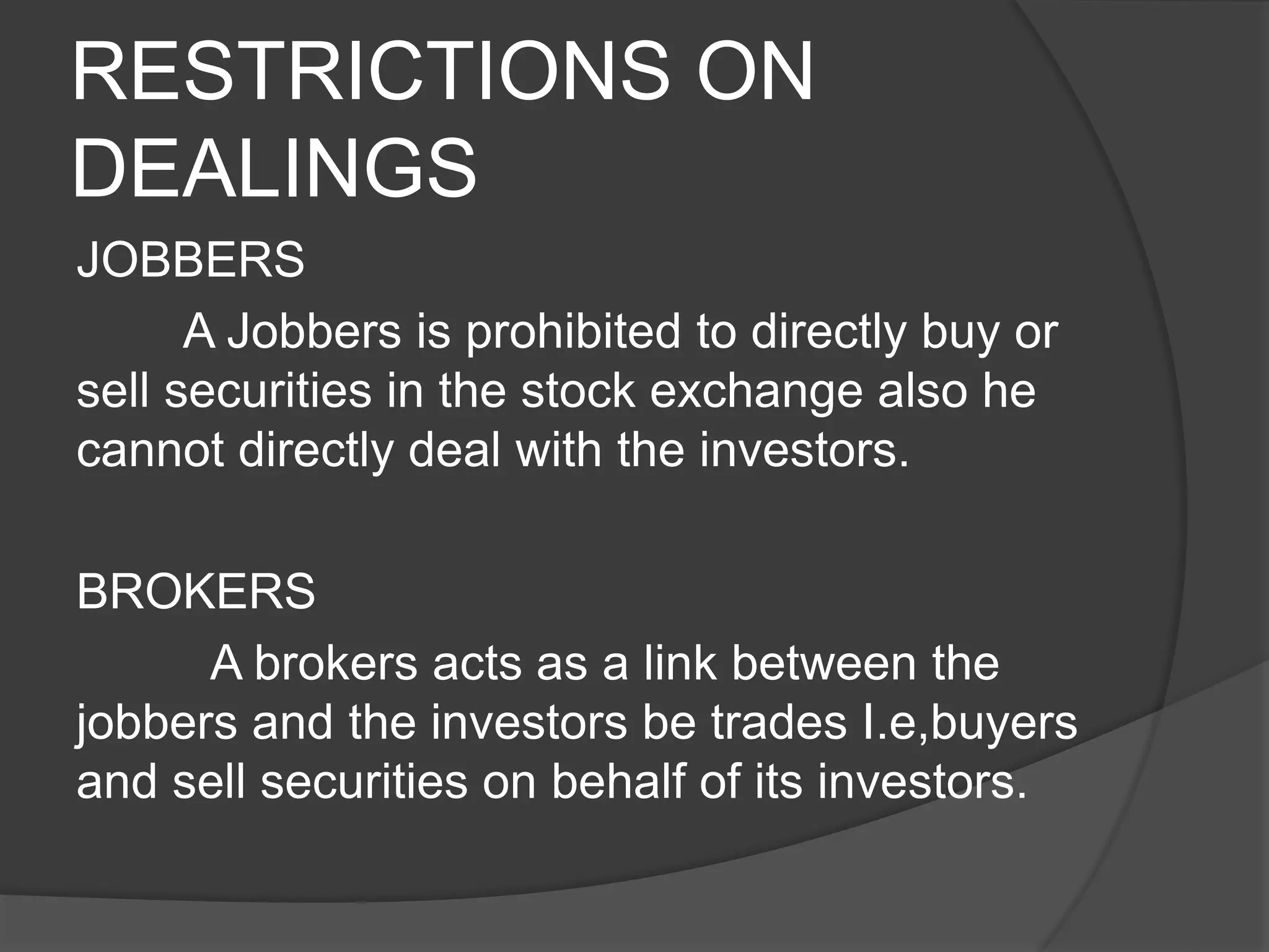 Jobbers and Brokers | PPTX