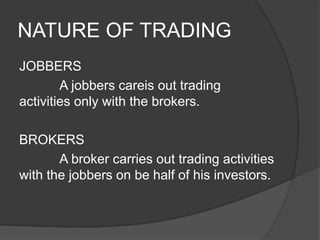 Jobbers and Brokers | PPTX