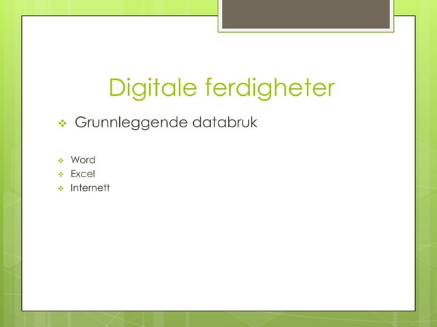 Jobbprofil anleggsgartner | PPT