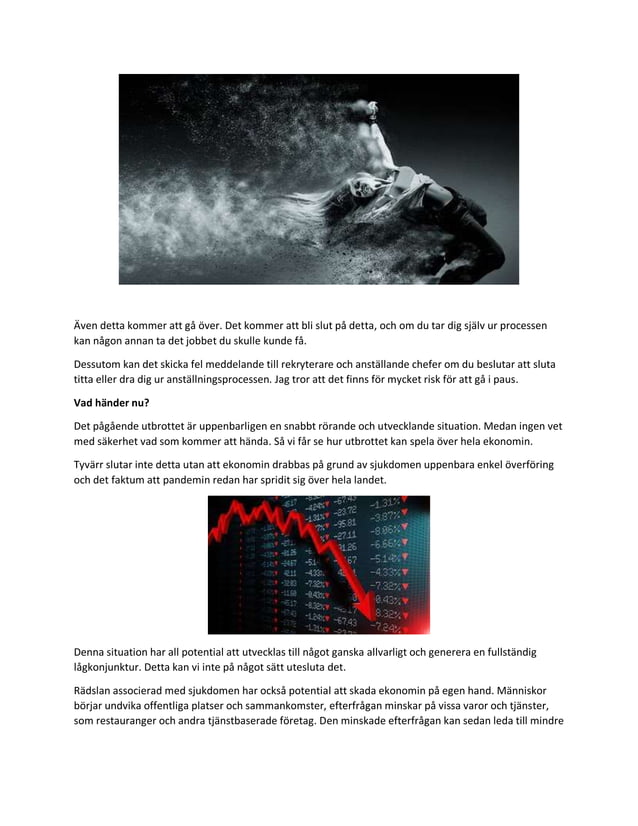 Jobbsokning under pandemin | PDF