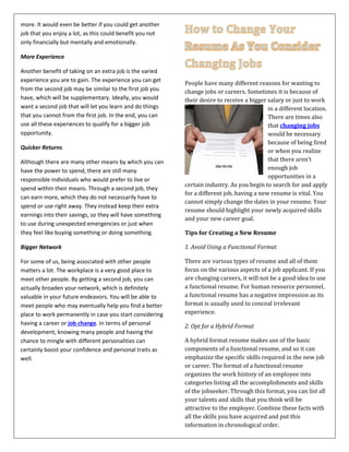 Job change | PDF