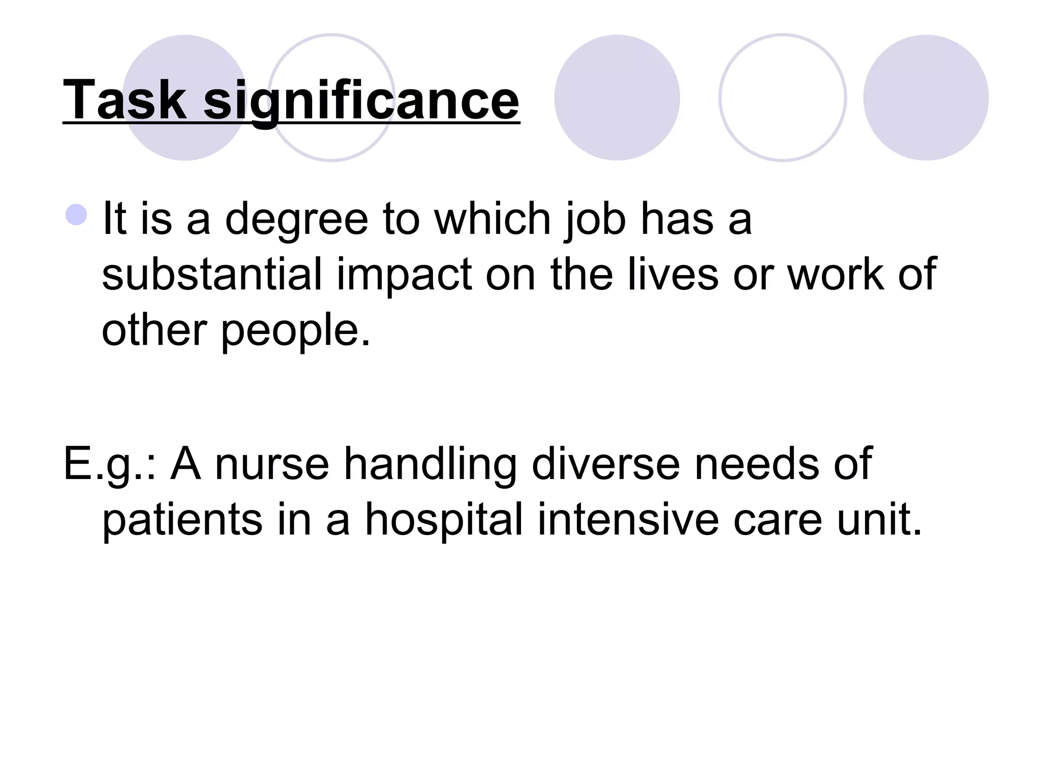 Job characteristic model | PPT