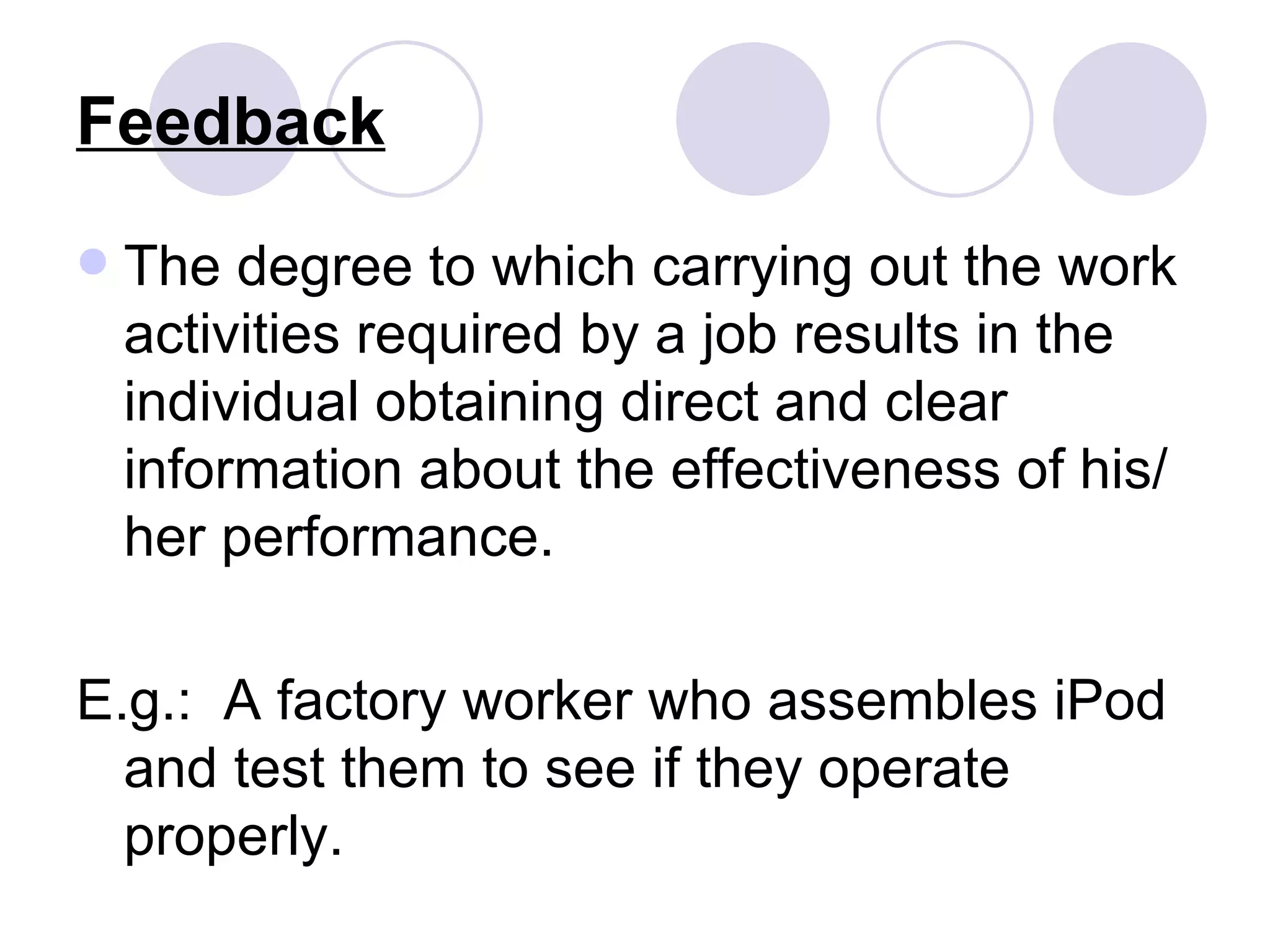 Job characteristic model | PPT