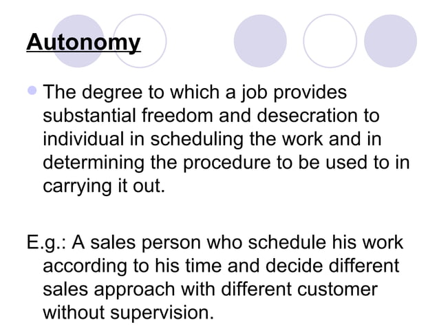 Job characteristic model | PPT