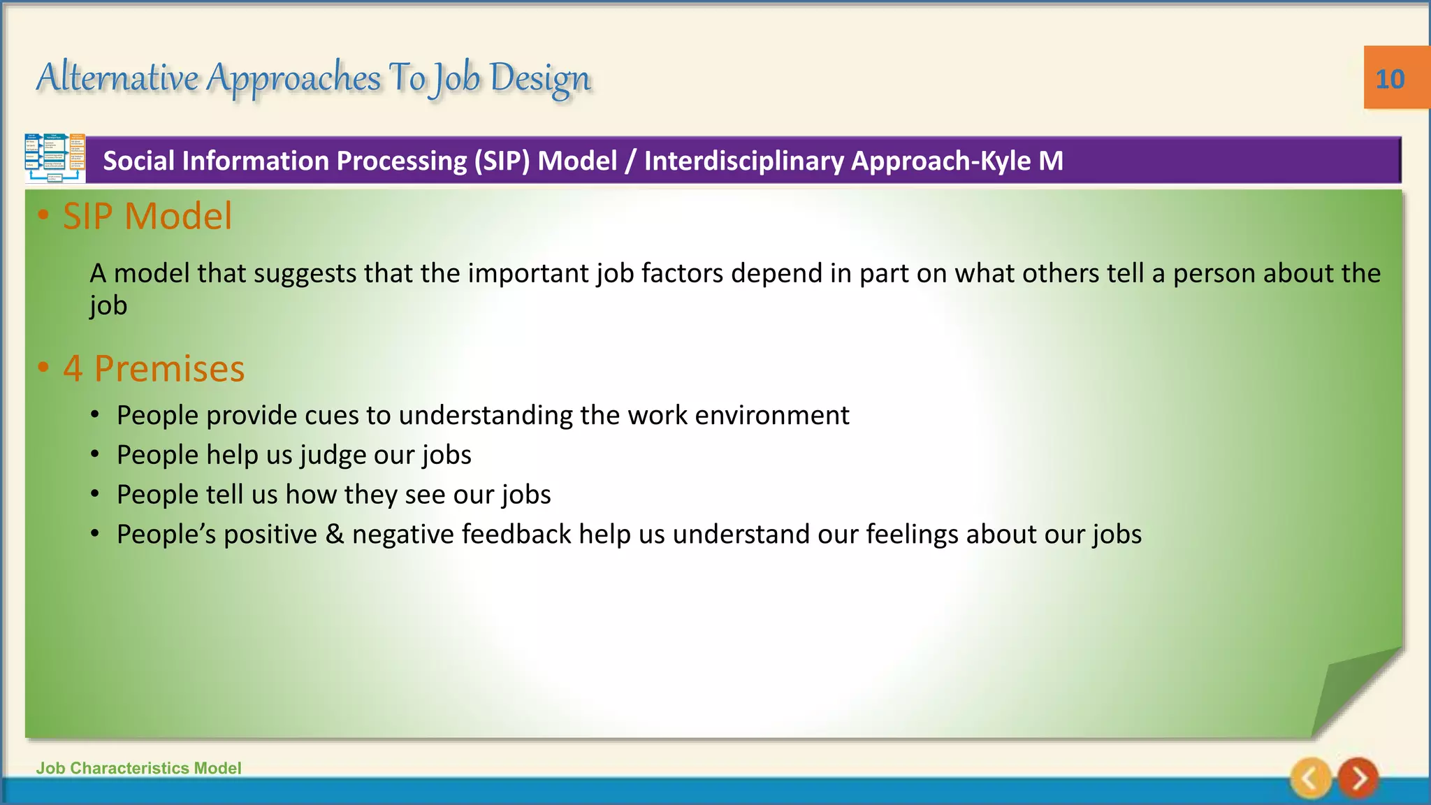 Job characteristics model | PPTX