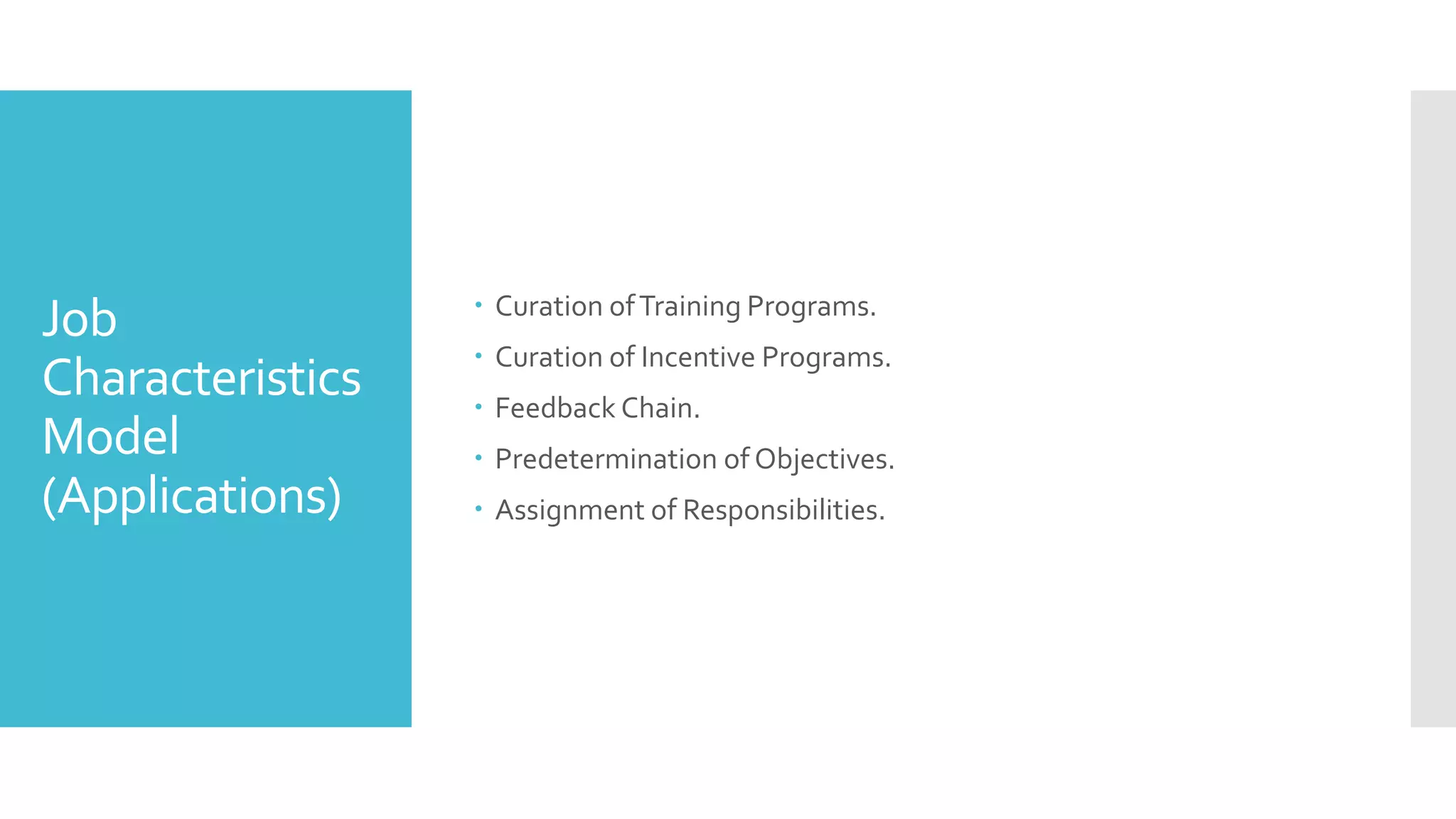 Job characteristics model, job rotation, job enrichment | PPT