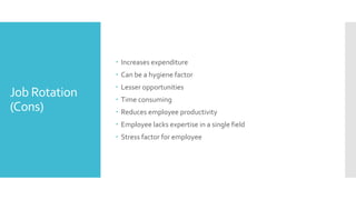 Job characteristics model, job rotation, job enrichment | PPT