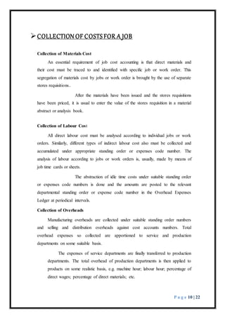 Job costing | DOCX
