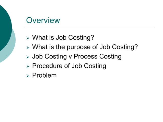 Job costing power point show | PPSX | Business Accounting & Finance ...