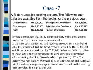 Job costing slides | PPT