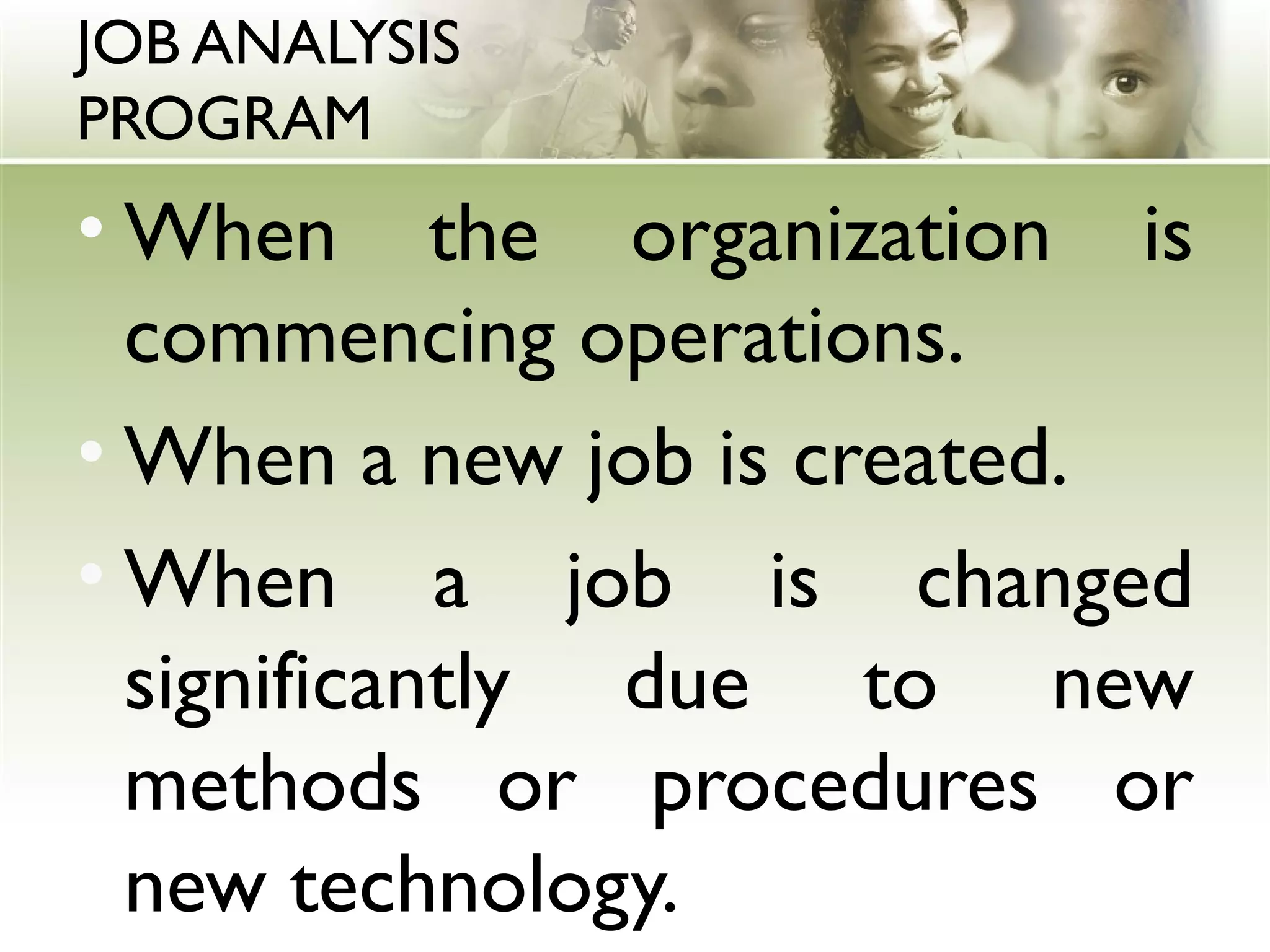 Job defined, analysis, description, specification and evaluation | PPT
