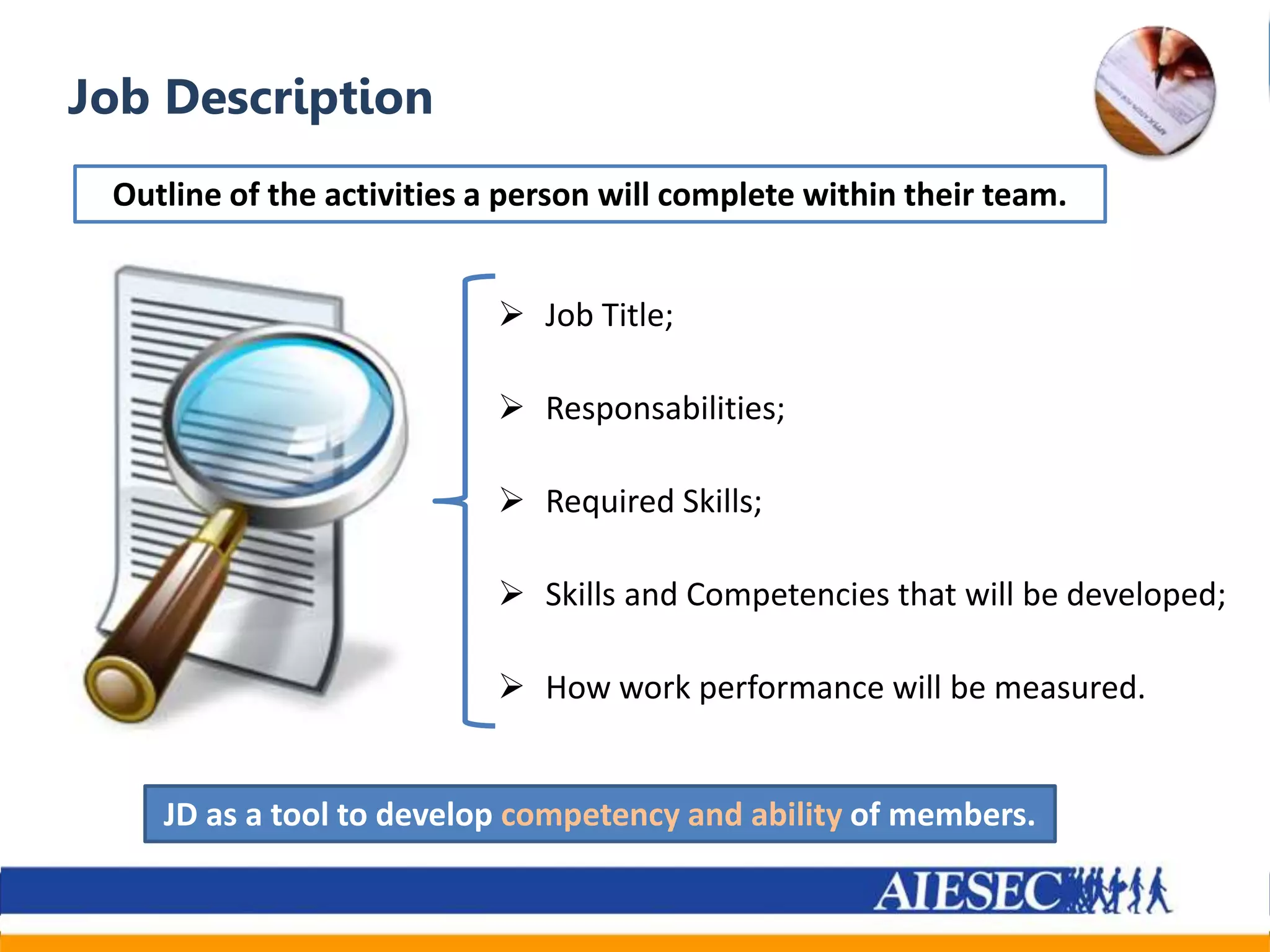 Job description | PPT