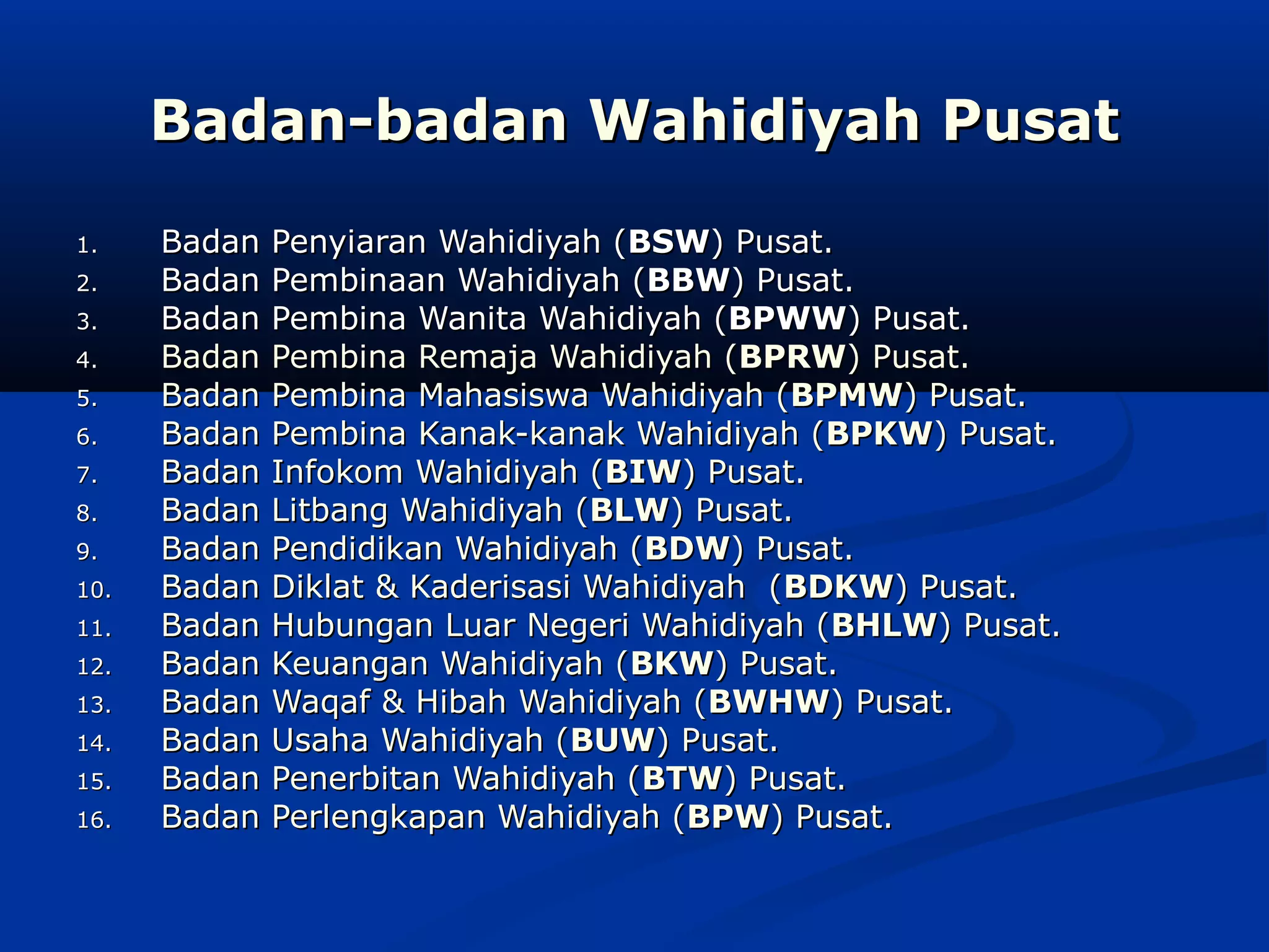 JOB DESCRIPTION DPW & DPC PENYIAR SHOLAWAT WAHIDIYAH | PPT