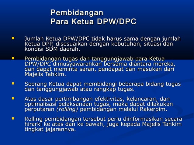 JOB DESCRIPTION DPW & DPC PENYIAR SHOLAWAT WAHIDIYAH | PPT