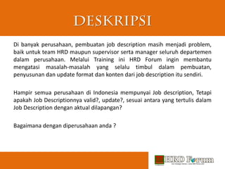Cara Mudah Membuat Job Description | PDF