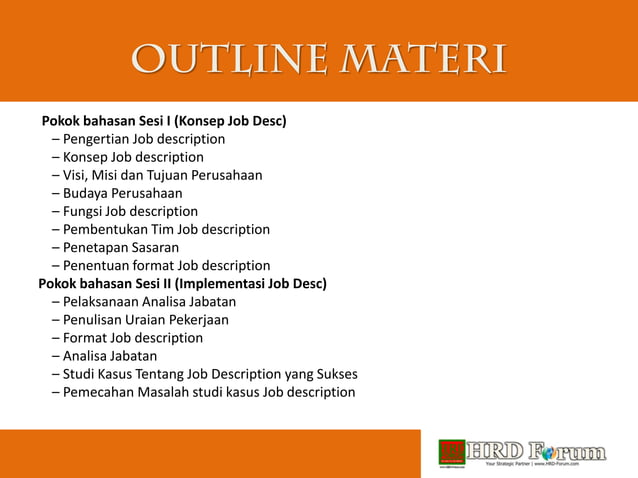Cara Mudah Membuat Job Description | PDF