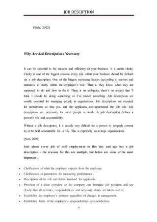 ‫Job description-Human Resource Management | DOCX