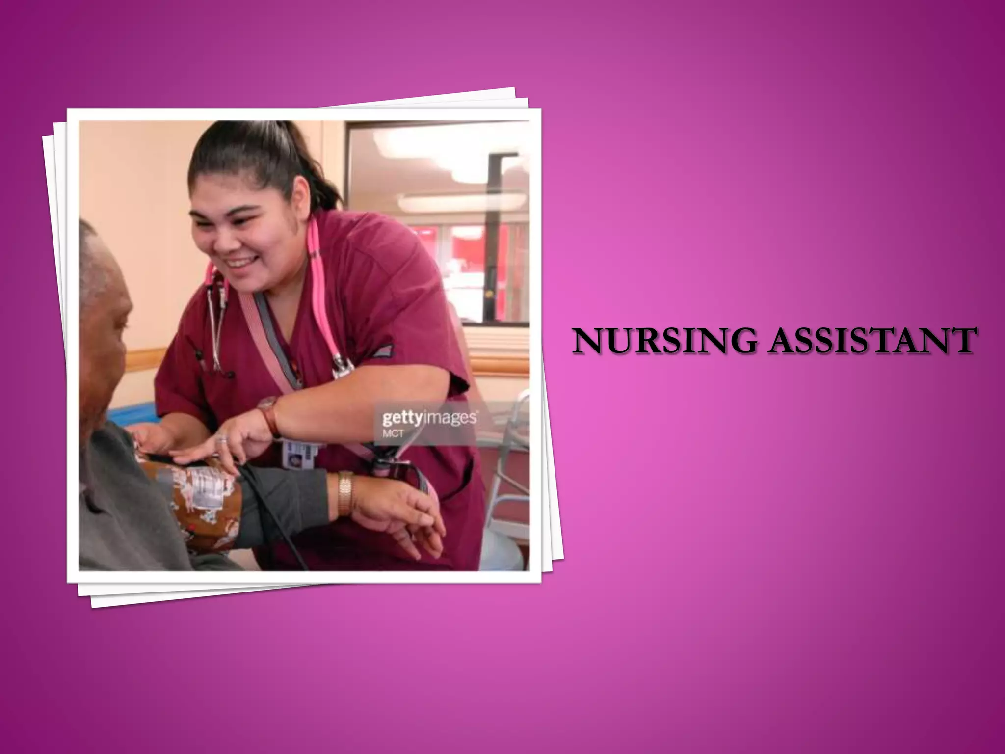 Job description ( Nursing Assistant ) | PPTX