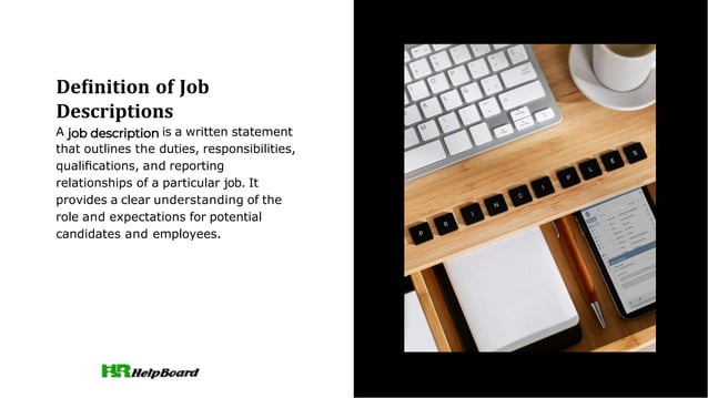 What is Job Description in HRM, Its Meaning and Definition | PPT