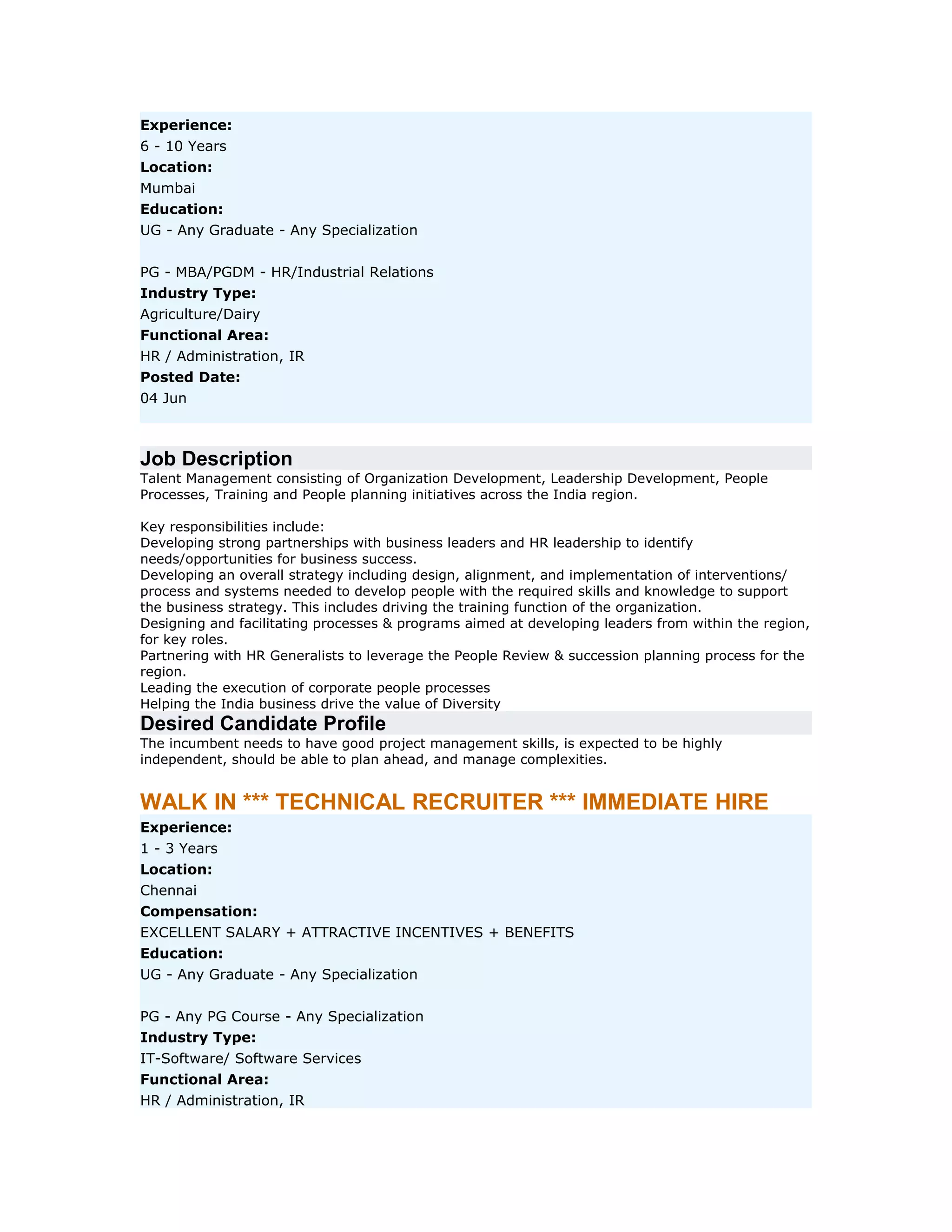 What Does HR do - Job Descriptions | DOC