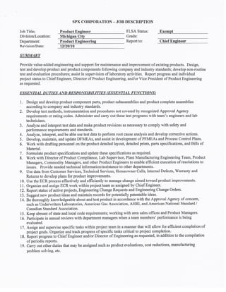 Product Development Engineer- Job description | PDF | Web Development ...