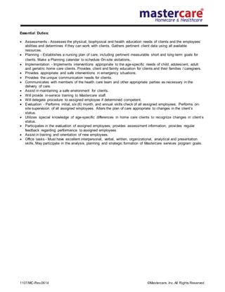 Job description rn supervisor | DOCX
