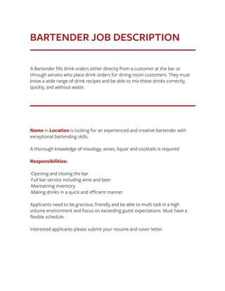 Job Description Templates: The Definitive Guide | PDF