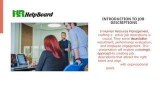 job description in hrm , Components Of Job Description | PPT