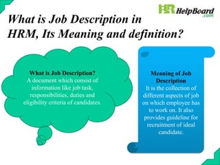 What is Job Description? | PPTX