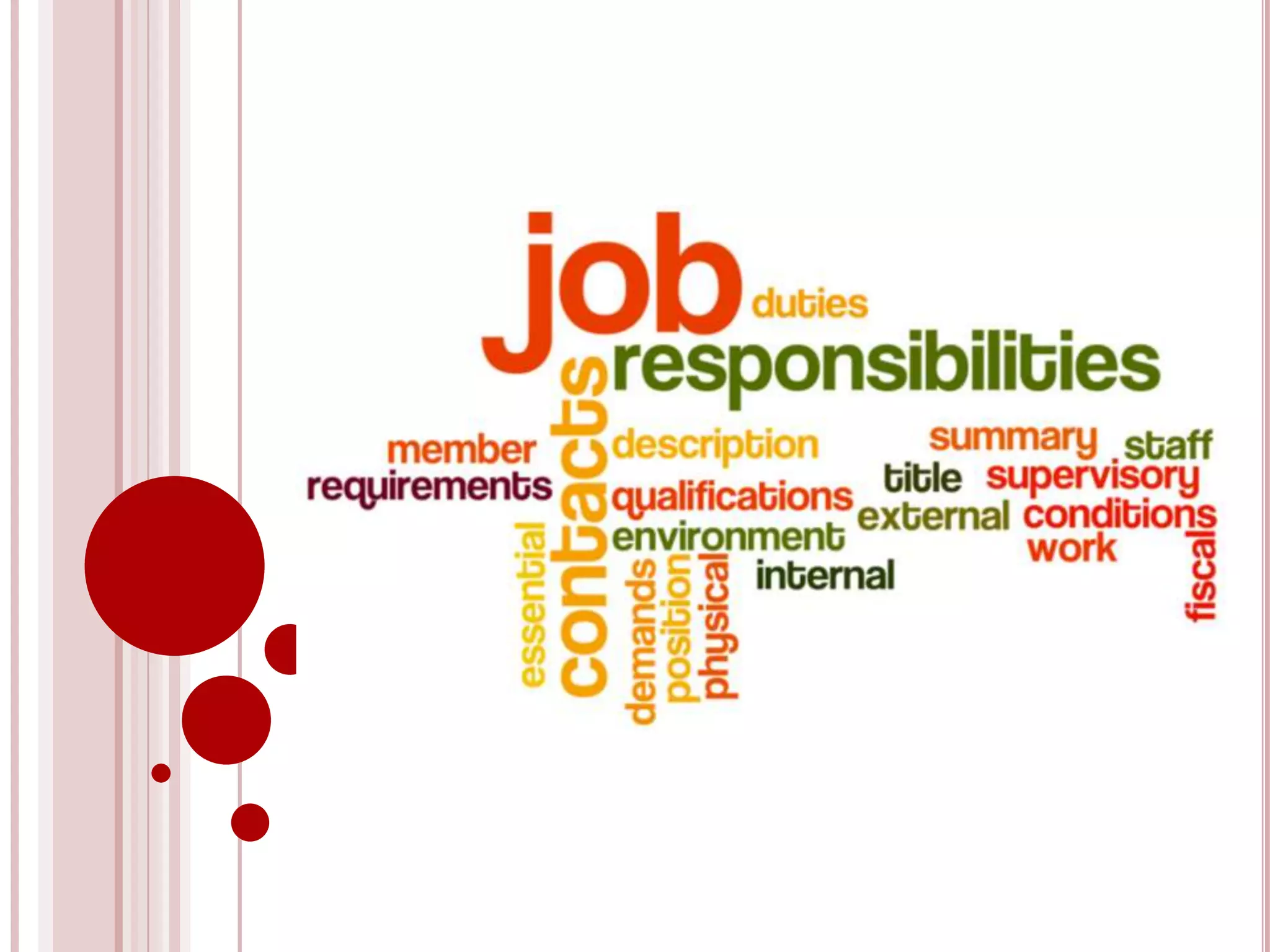 Job description report | PPT