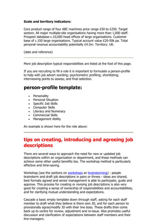 Job descriptions | DOC
