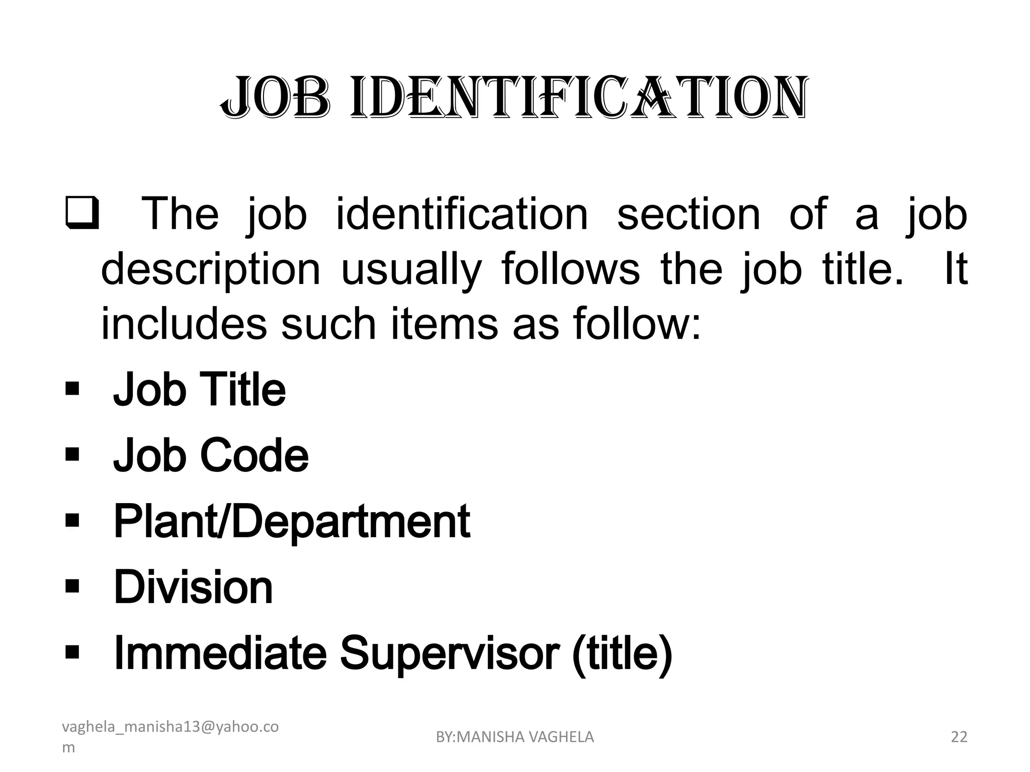 Job descriptions | PPSX