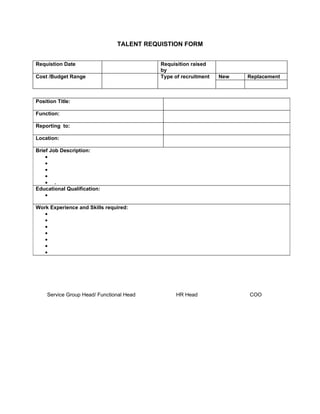 Job description template (1) | DOC