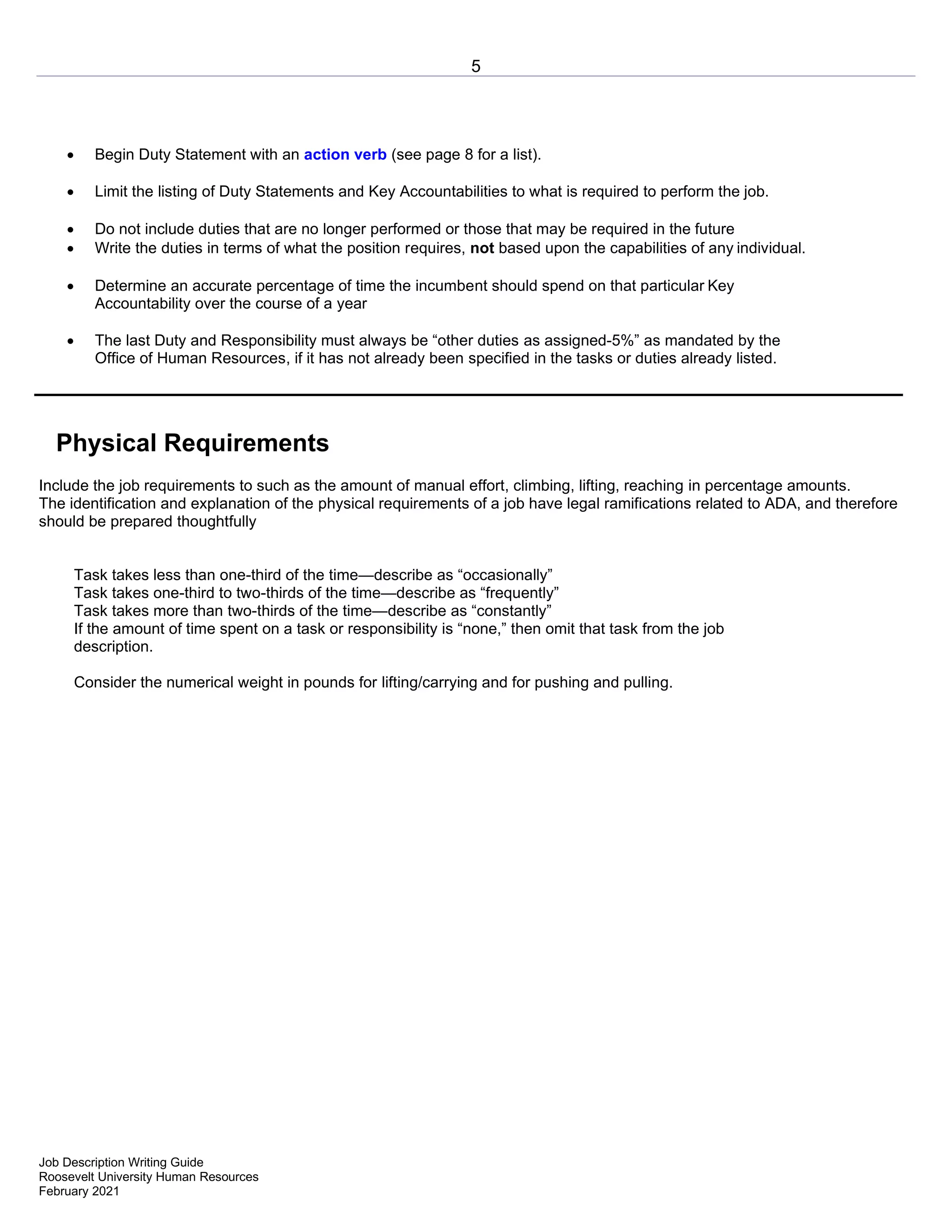 Job description writing guide | PDF