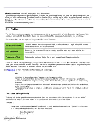 Job description writing guide | PDF