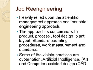 Job design | PPTX | Business | Business and Finance