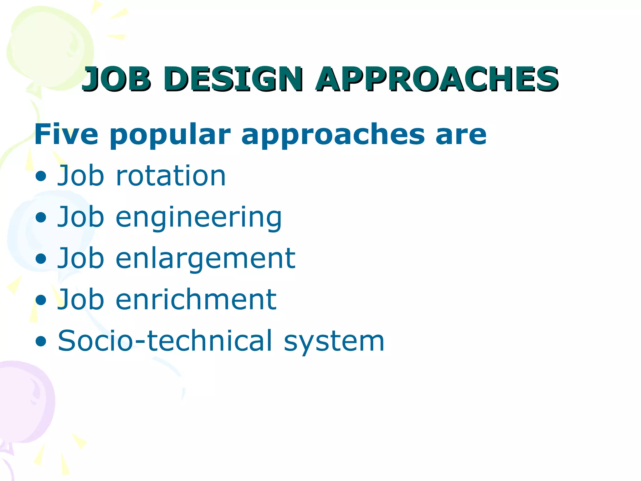 Job design | PPT