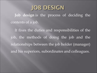 Job design | PPT