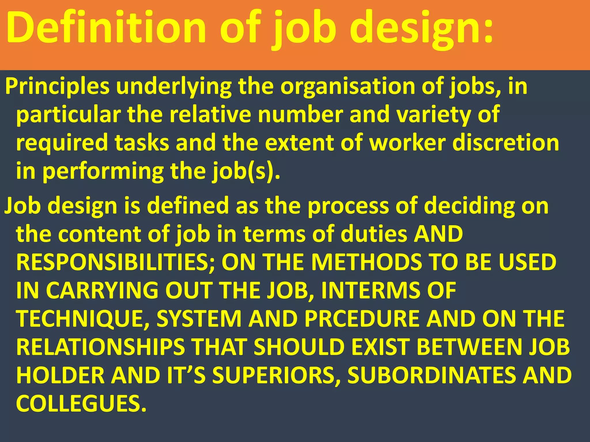 Job design | PPTX