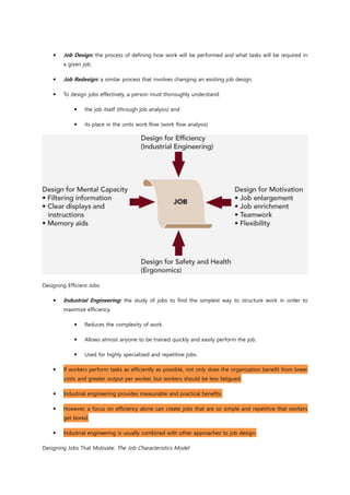 Job design | PDF