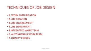 Job design for human resource mnagement | PPTX