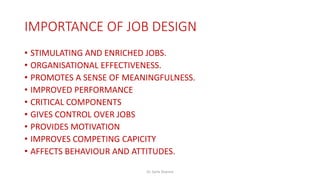 Job design for human resource mnagement | PPTX